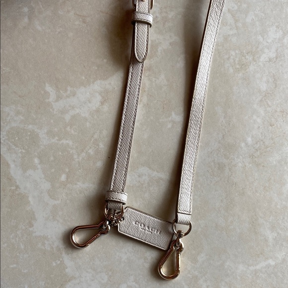 Coach | Accessories | Coach Cream Belt With Brass Hardware Replacing ...